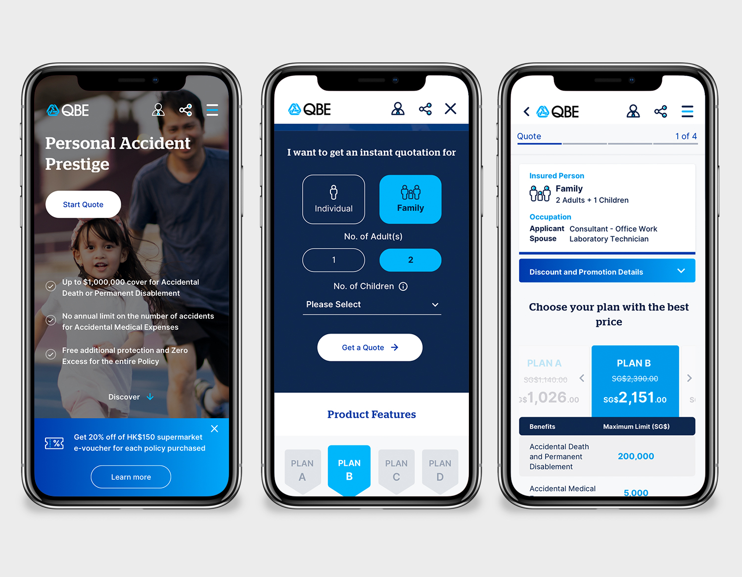 QBE B2C Portal - Highlighted Projects - Catherine Leung