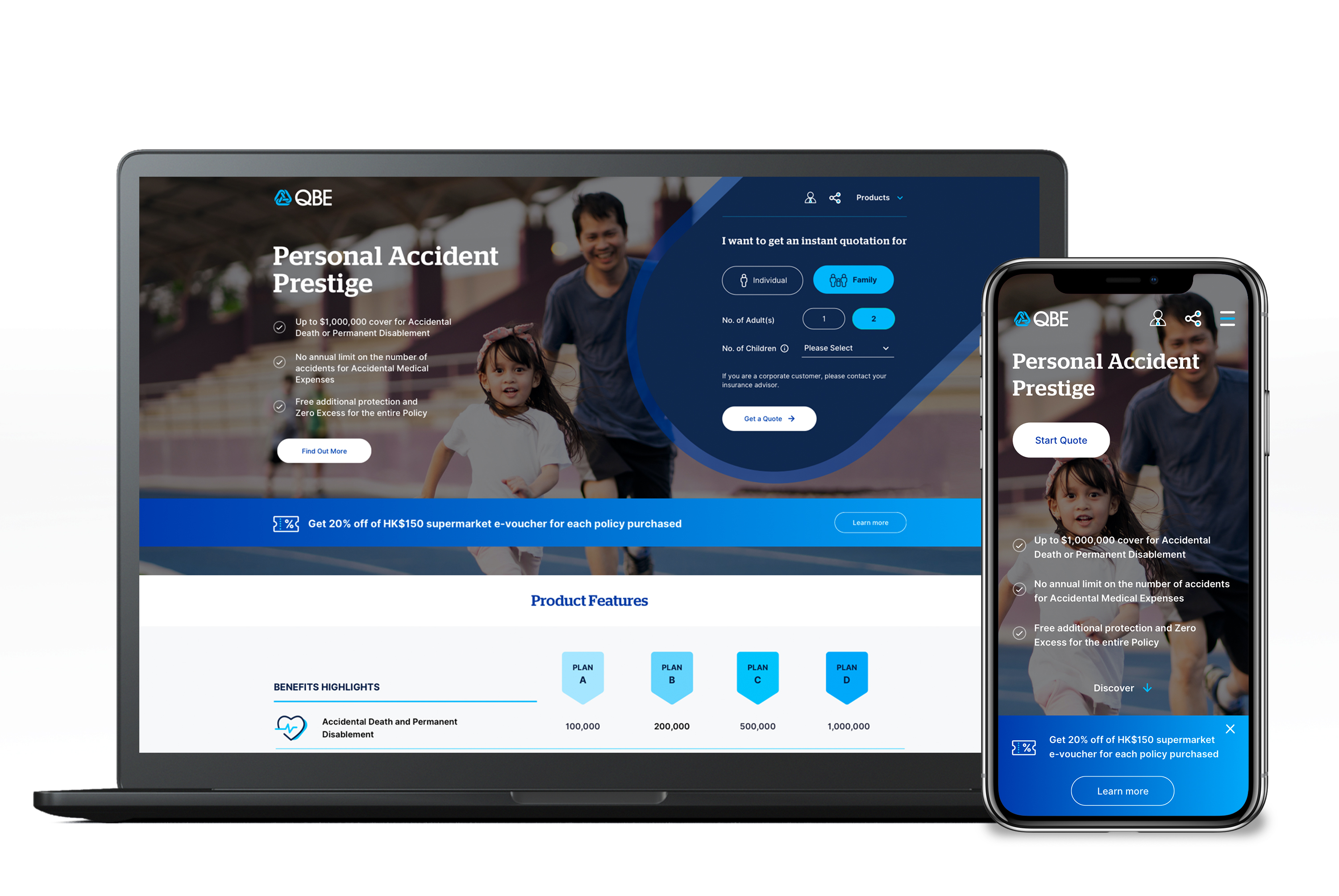 QBE B2C Portal - Highlighted Projects - Catherine Leung